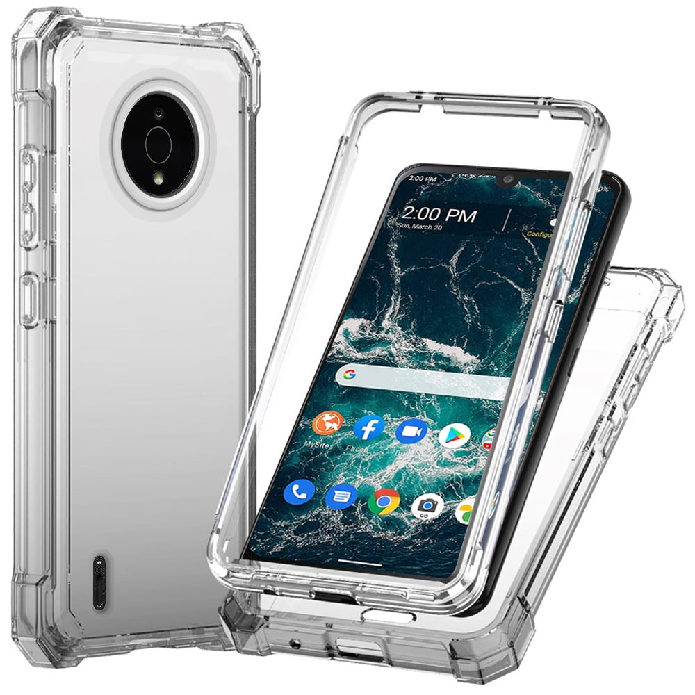 For Nokia C200 Guard Thick Shockproof TPU Cover Case - Black - Walmart ...