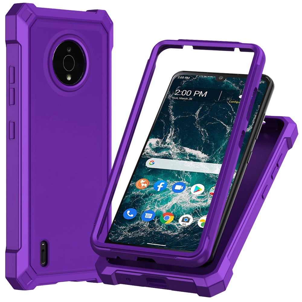 Nokia C200 Phone Cell Shell Matte Finish Hybrid Case Cover - Dark ...
