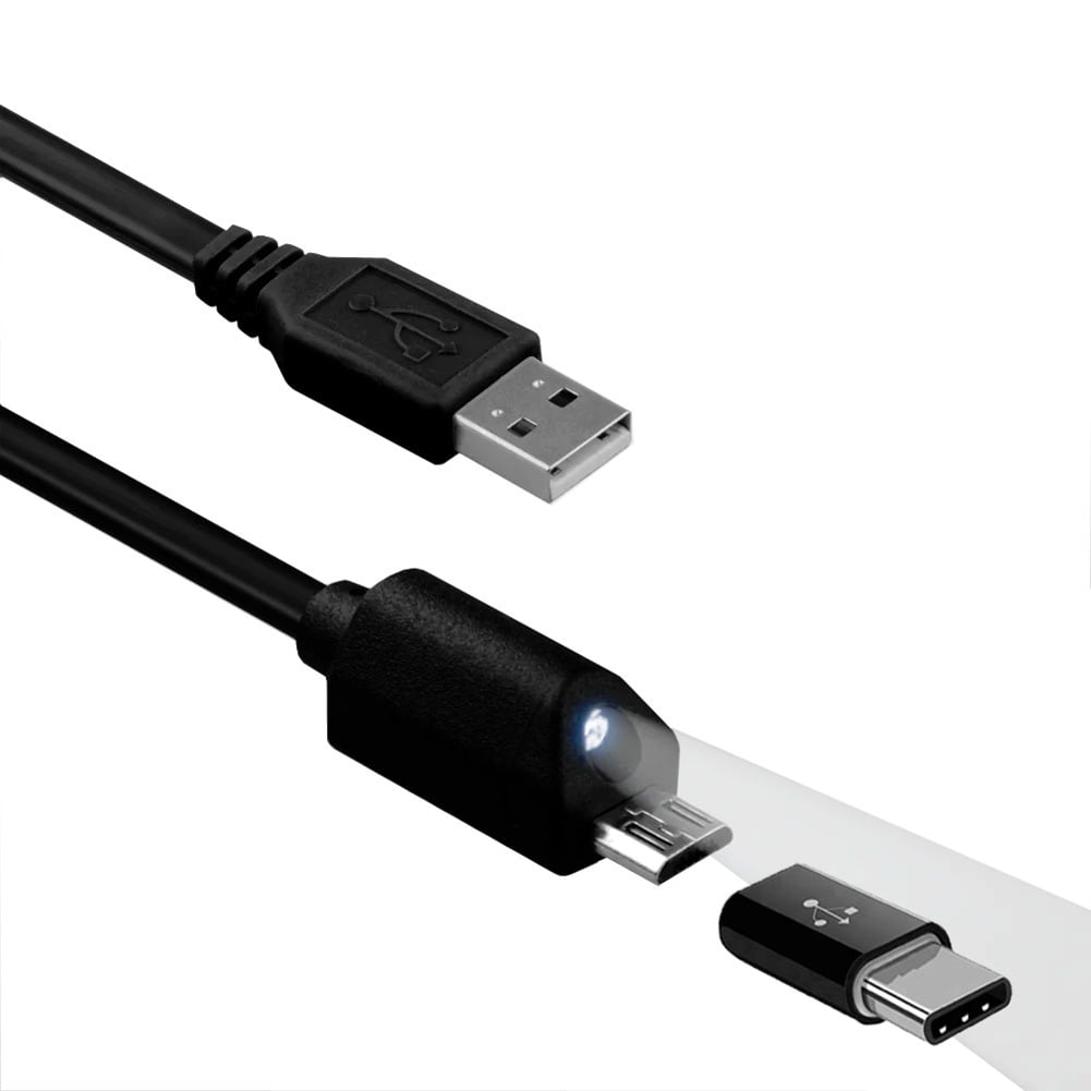 For Nokia C300/C110 - 2-in-1 6ft Long USB Cable, Micro-USB and USB-C ...