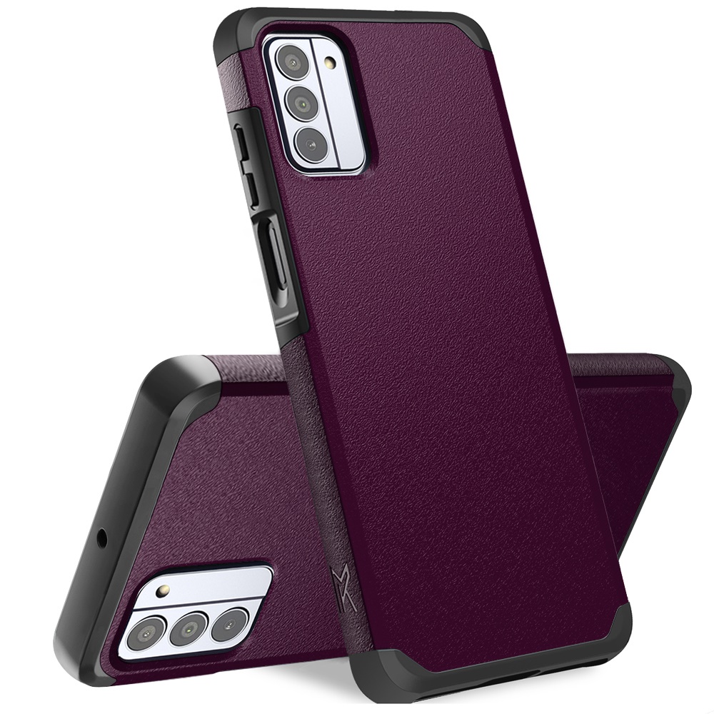 For Nokia C300 Tough Strong Hybrid Case Cover + Tempered Glass - Dark ...