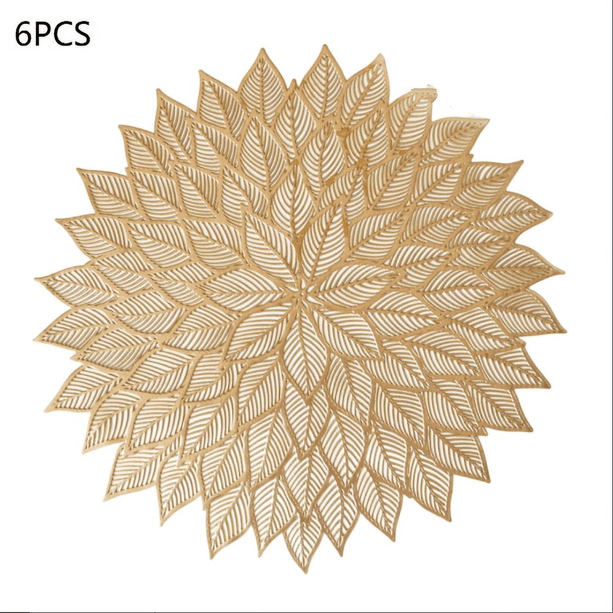 For Nordic PVC Dining Mats Set of 6 - Insulation Placemat for Western ...