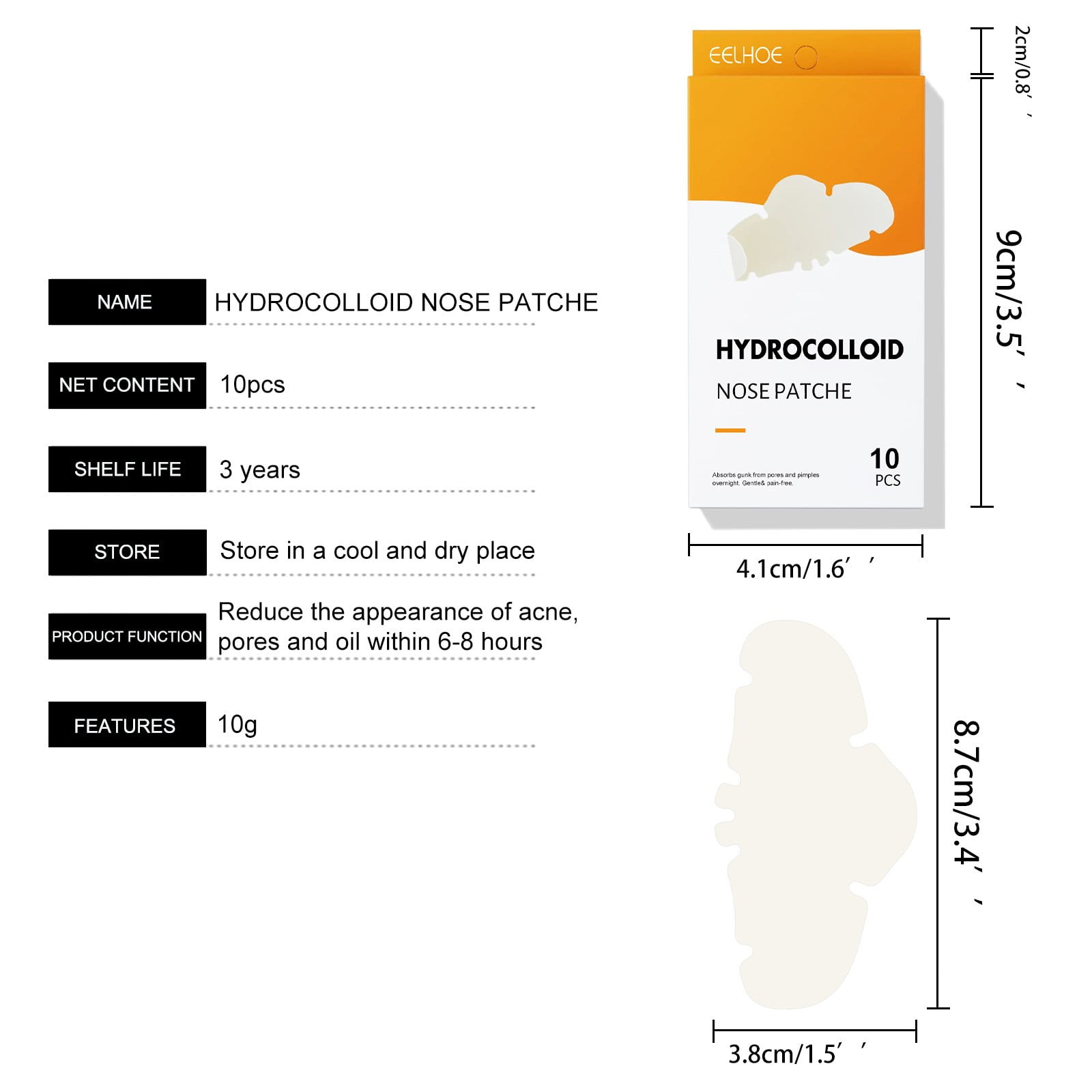 For Nose Hydrocolloid Dermatologist Approved Nose Overnight Pores Zits
