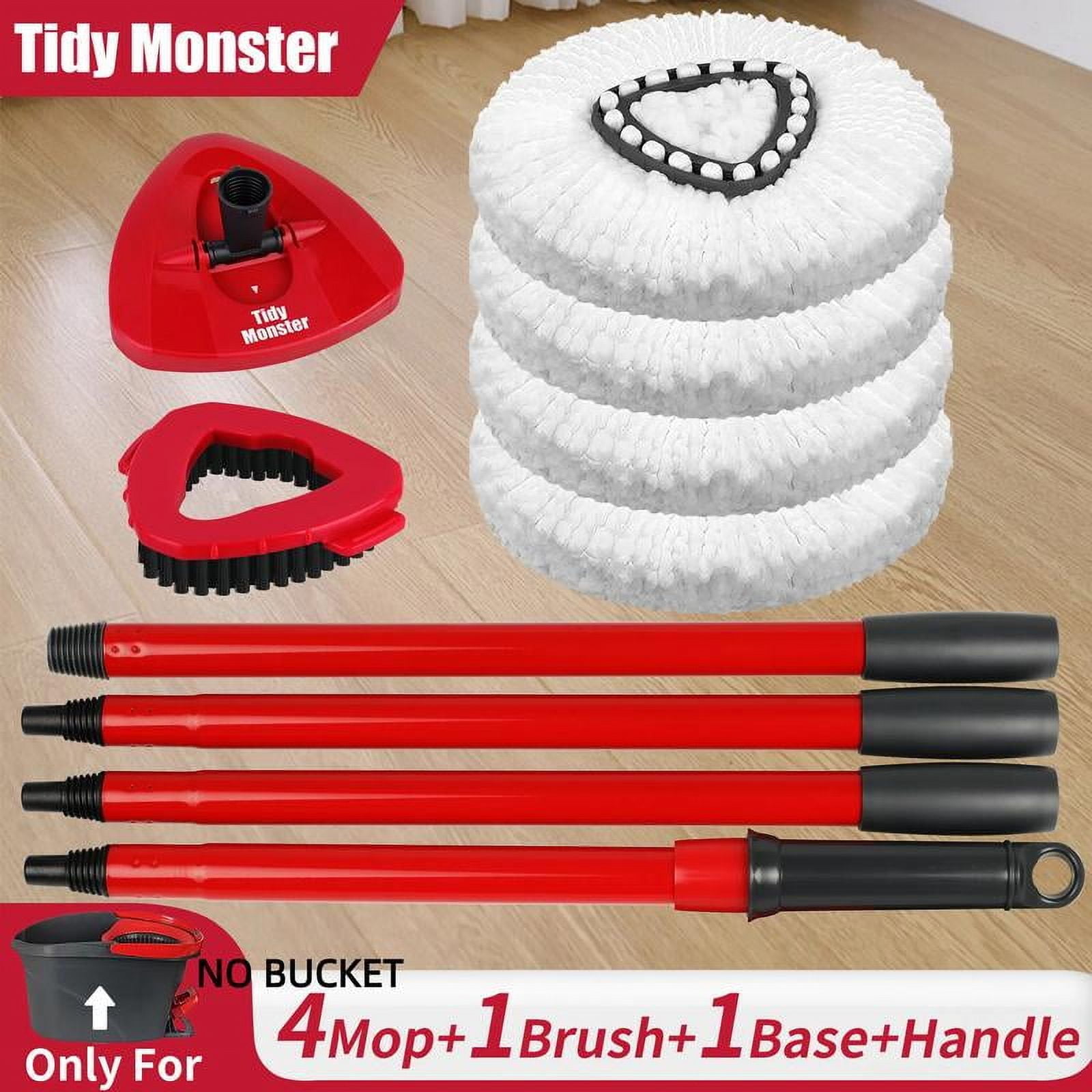 For O-Cedar EasyWring 1 Tank System Only Mop Head & Scrub Brush Refill ...