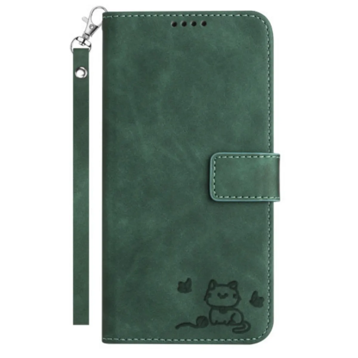 For OPPO A60 4G wallet phone case, embossed with cat pattern and card ...
