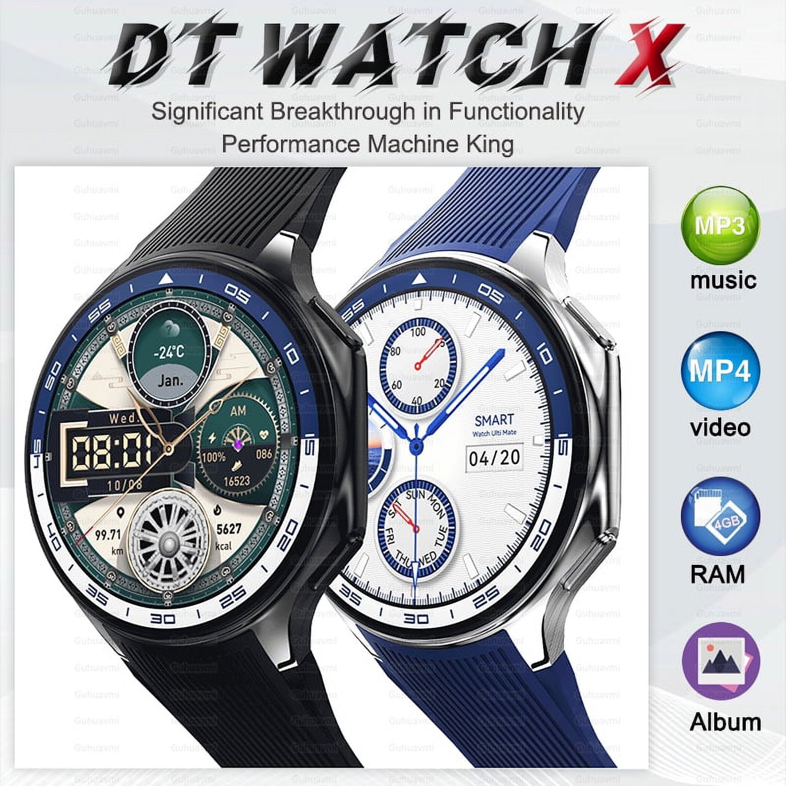 For OPPO WATCH X 1.43 AMOLED Smart Watch AOD Waterproof Heart Rate Sports Smartwatch MenWomen BT ...