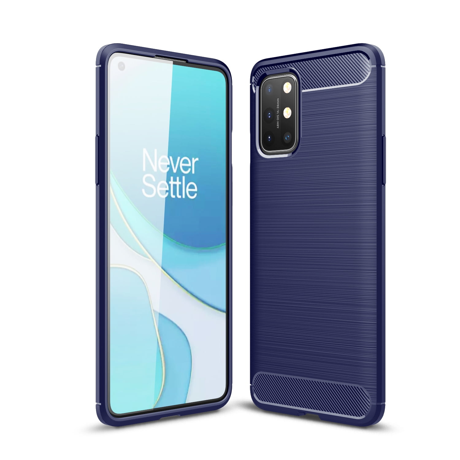 For OnePlus 8T Brushed Texture Carbon Fiber TPU Case - Walmart.com