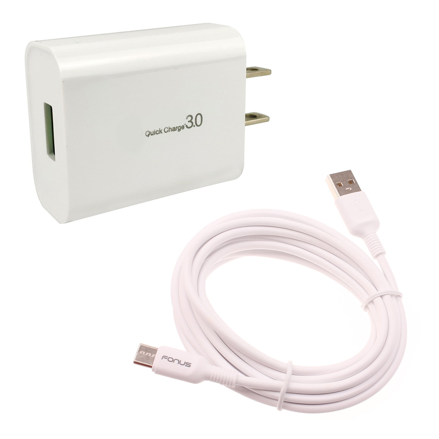 For OnePlus Nord N10 5G - 18W Fast Home Charger 6ft Long USB-C Cable ...