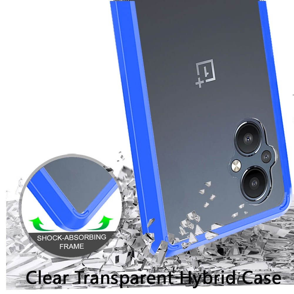 For OnePlus Nord N20 5G Clear Transparent Hybrid Case Cover - Clear PC ...