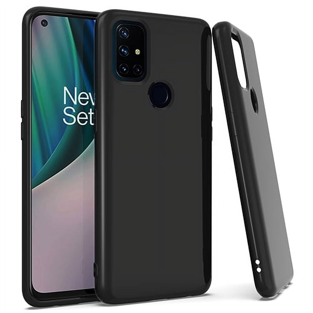 EMAX Case for OnePlus Nord N10 5G, Crystal Skin Solid Black, Phone ...
