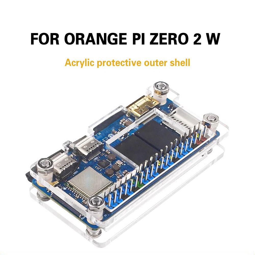 For Orange Pi Zero 2W Acrylic Case TRANSPARENT Shell Sink Aluminum Heat ...