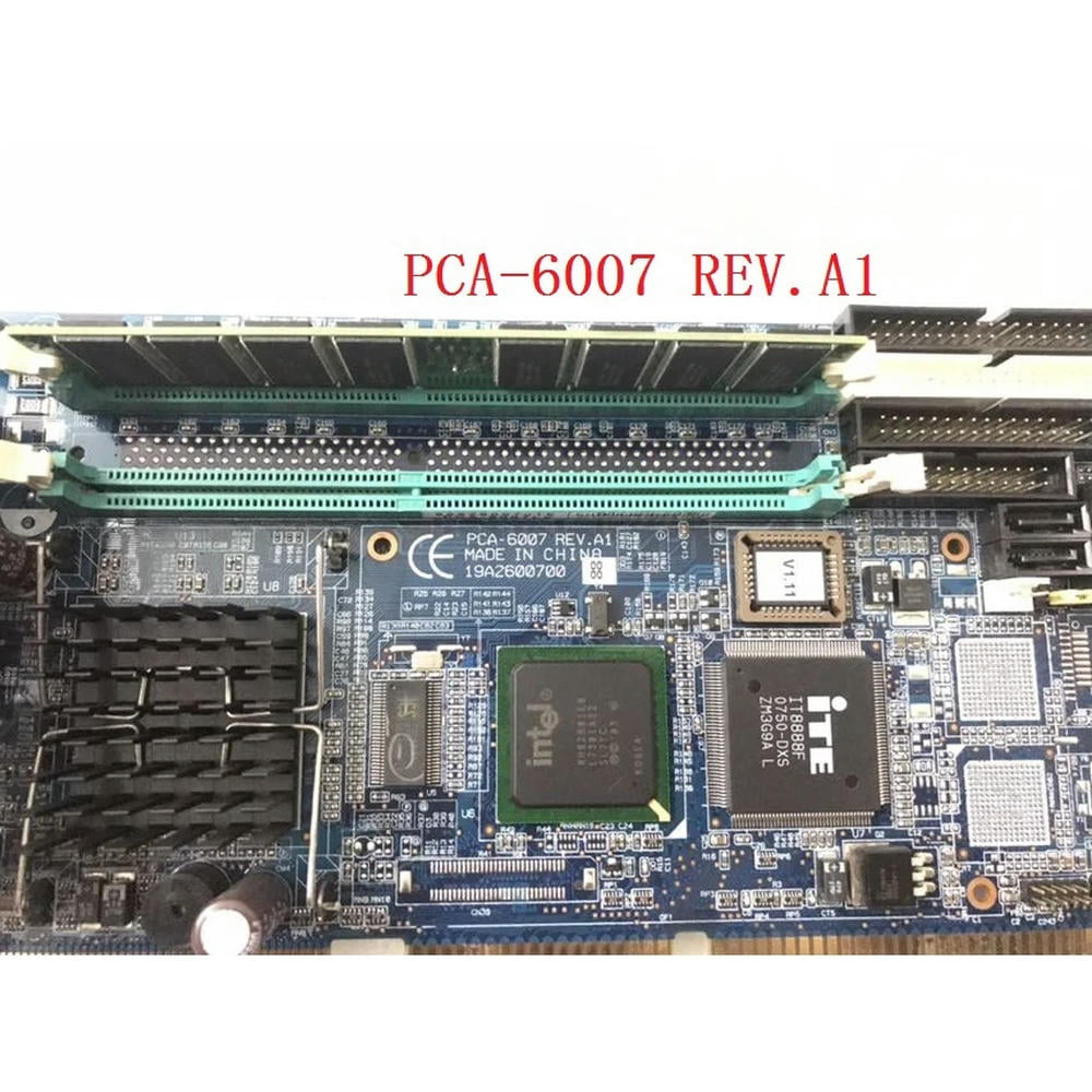 For PCA-6007 REV.A1 Industrial Control Motherboard With CPU Memory Fan ...