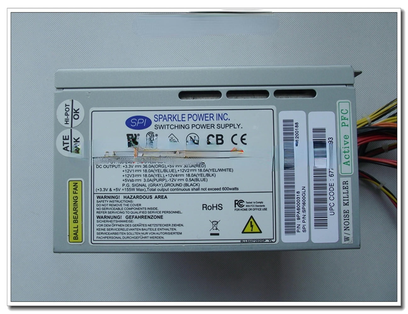 For PI600GLN 600W Freescale machine power supply industrial computer ...