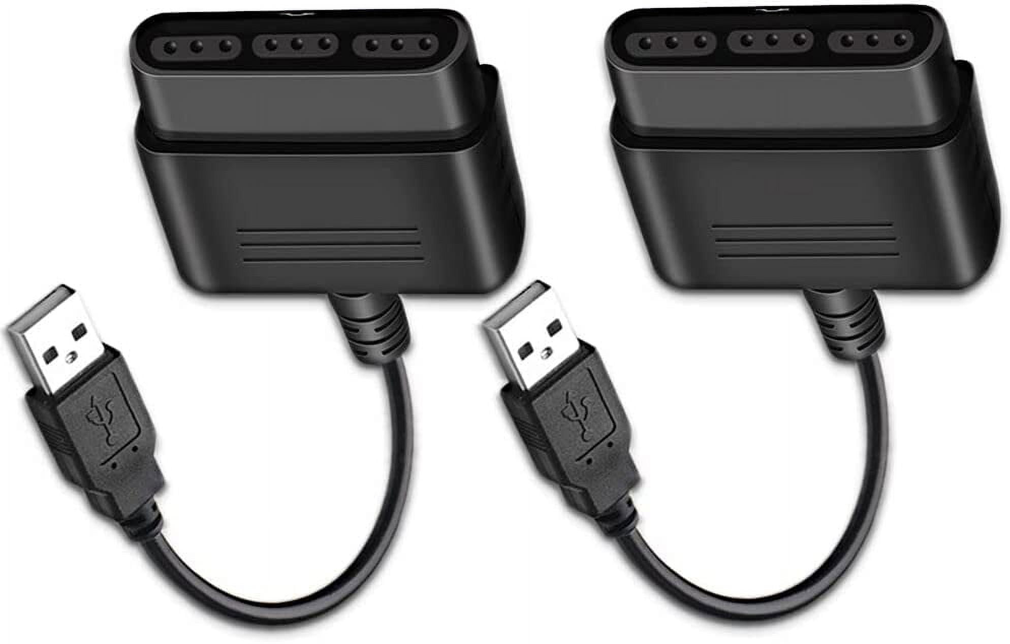 For PS2 Controller to USB Adapter Converter Cable (2 PACK) - Walmart.com
