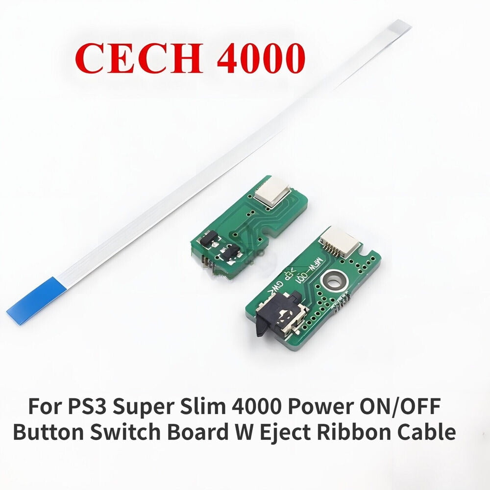 For PS3 Super Slim 4000 Power ON/OFF Button Switch Board W Eject Ribbon ...