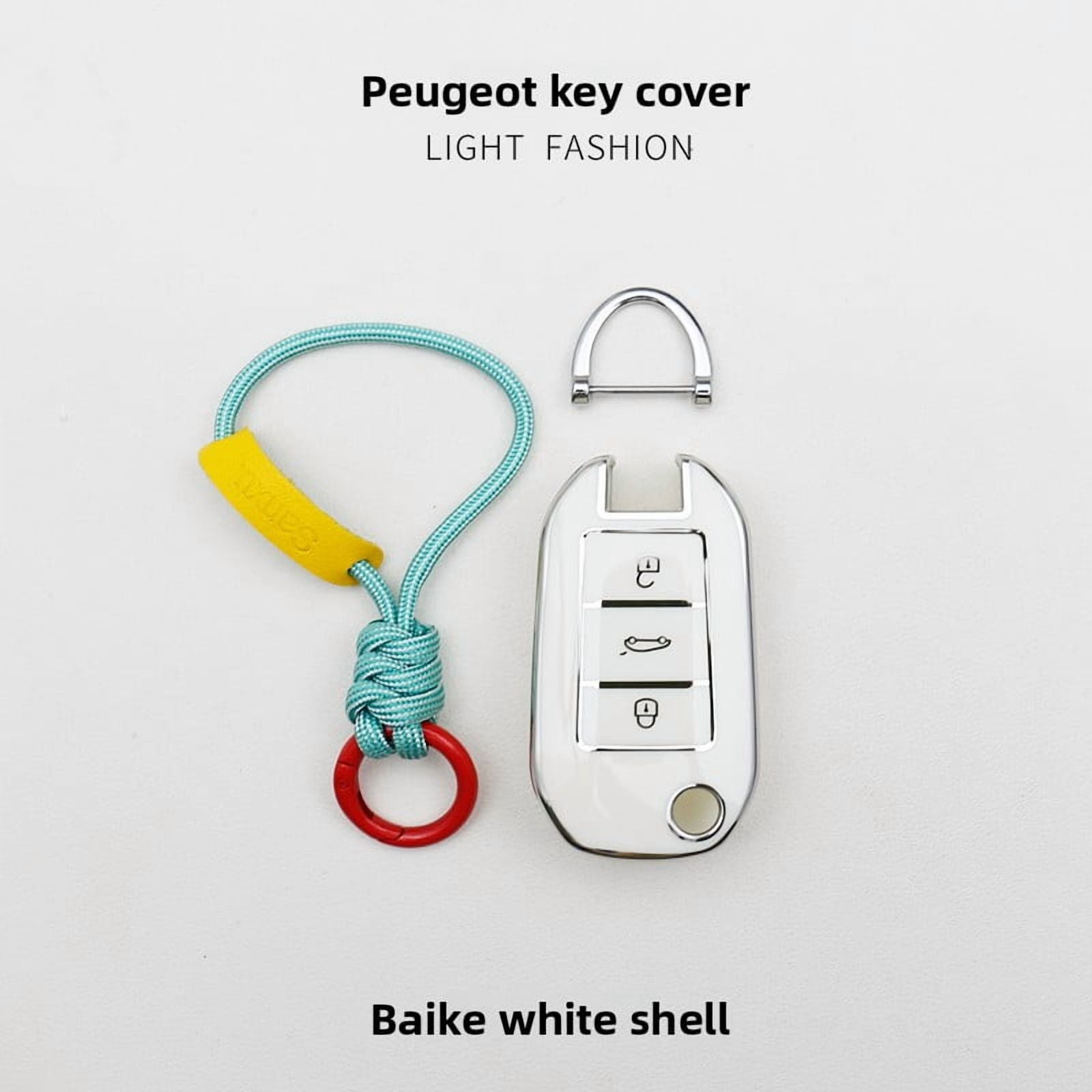For Peugeot 408X Key Fob Cover 4008 E2008 5008 3008 308 508 301 Key Case - Walmart.com