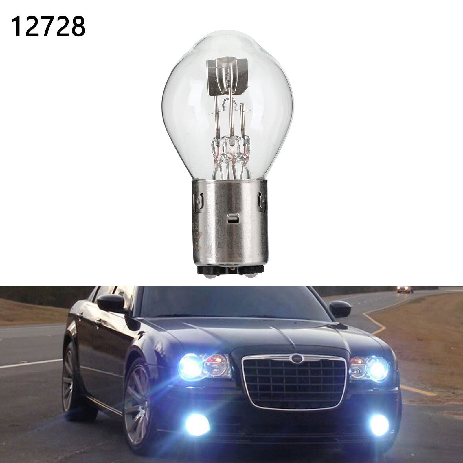 For Philips 12728 Premium Vision S2 35/35W BA20d +30% Motorcycle Phare ...