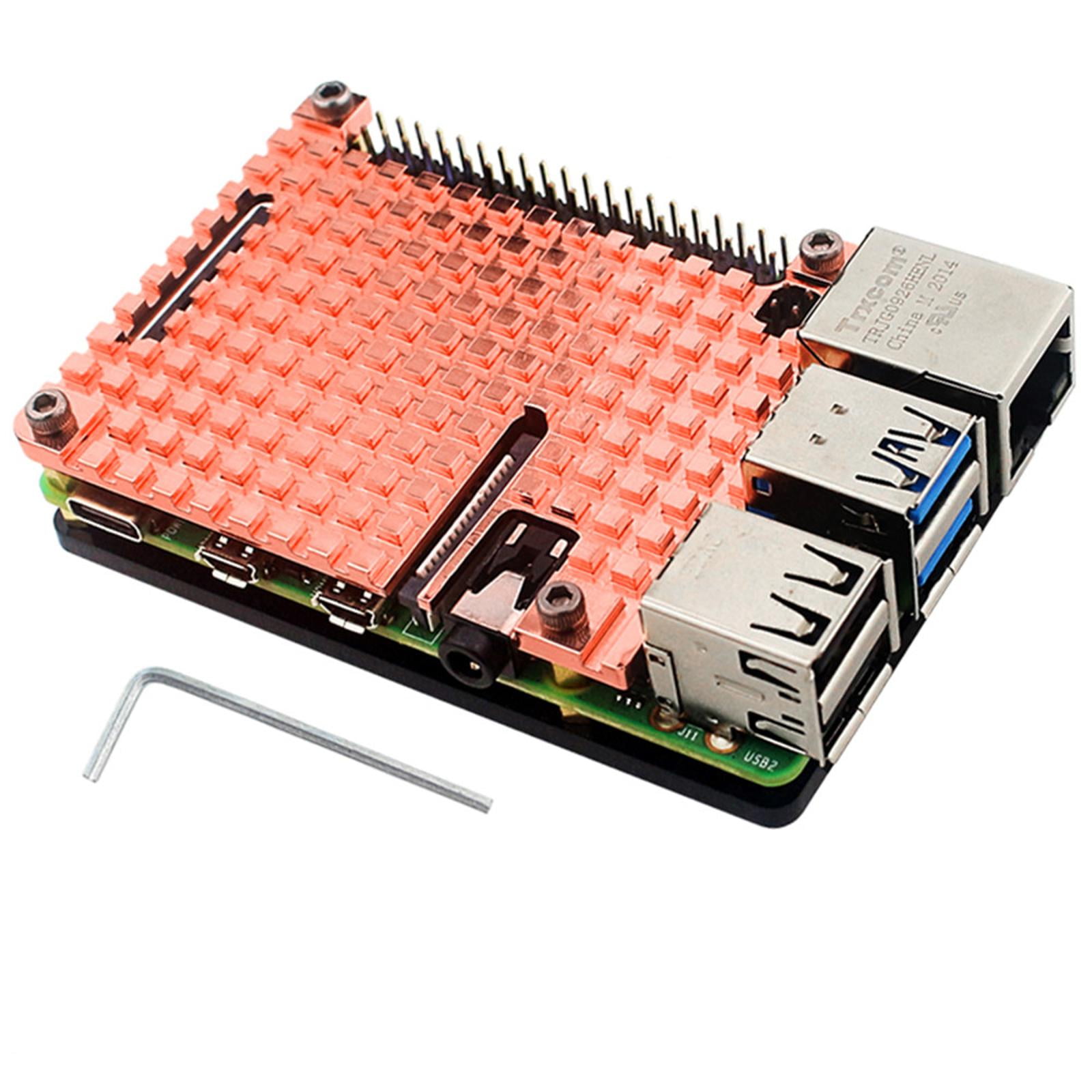 For Pi 4B Copper Heatsink Kit Long-Lasting, Thermal Pads Included ...