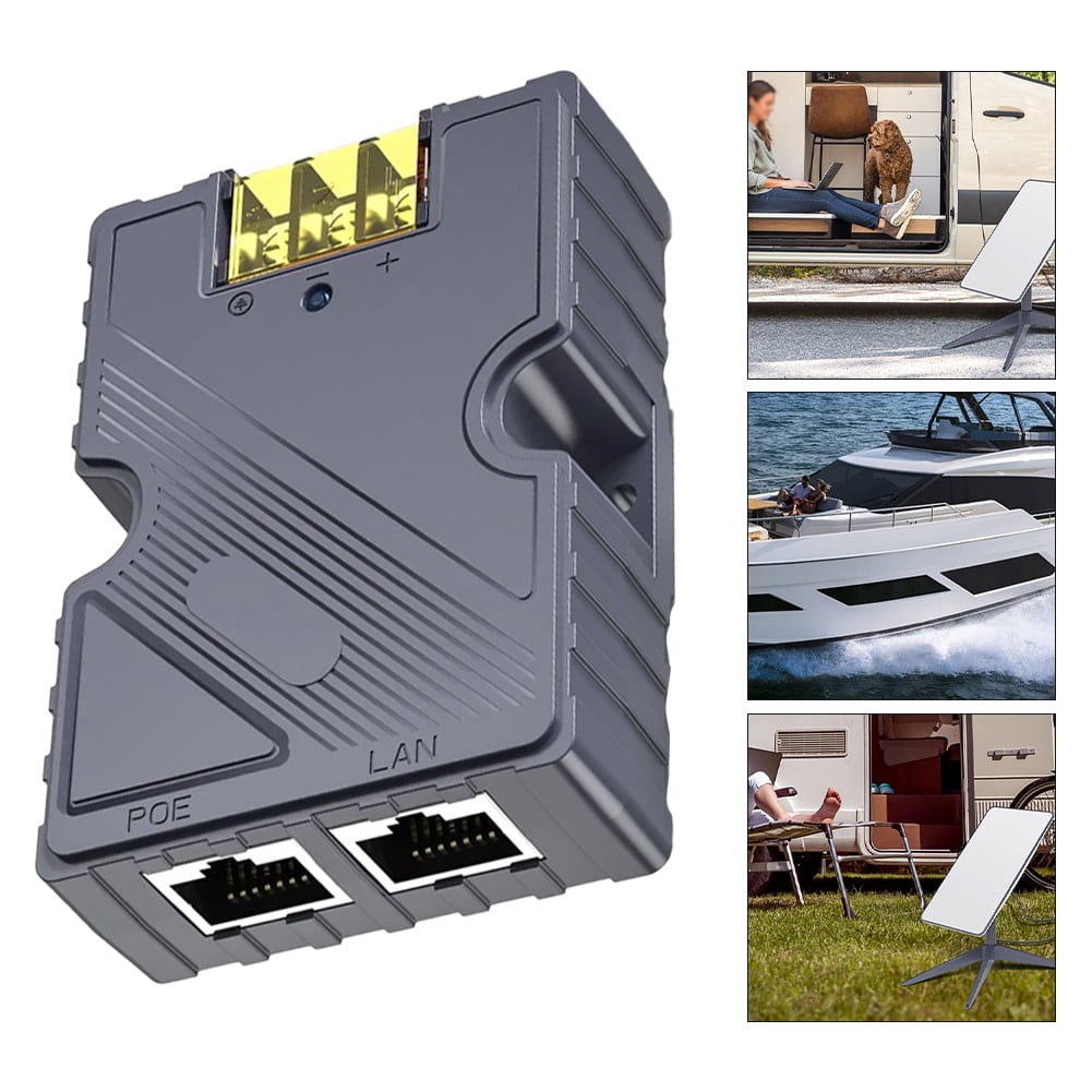 For PoE Injector 48‑57V 3A For GigE Passive ABS ESD Protection 150W For ...