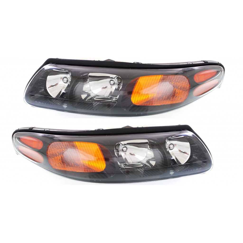 For Pontiac Bonneville Headlight Assembly 2000 2001 2002 2003 Pair ...