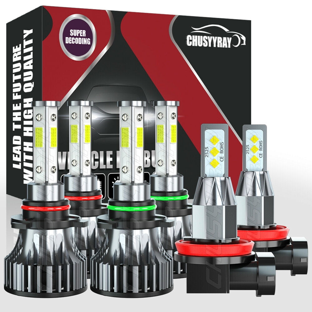 Pontiac Grand Prix 2004-2008 LED Headlight Bulb Set, High+Low Beam, Fog ...