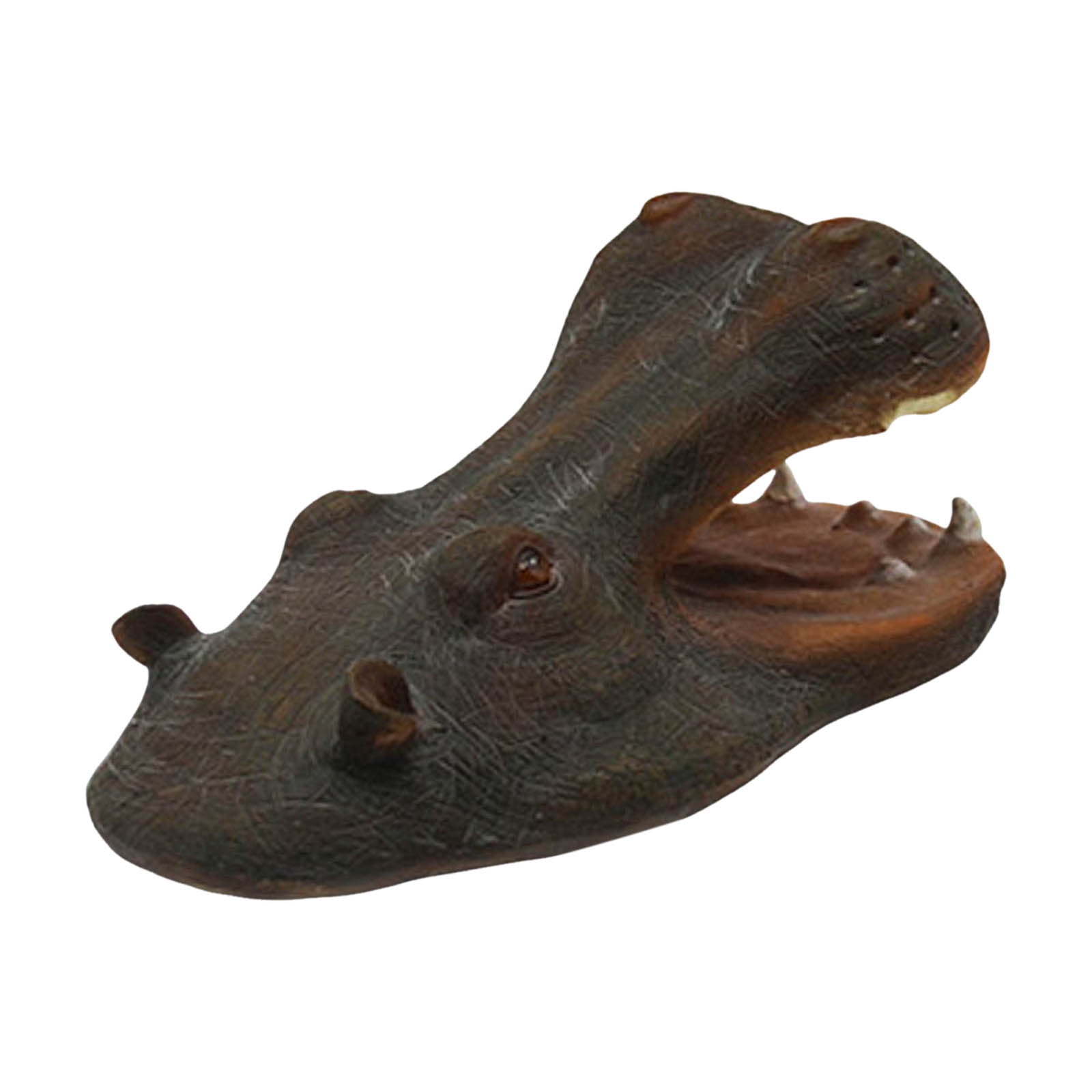 For Pool Floating Realistic Statue Pond Floating Hippo Floating Resin ...