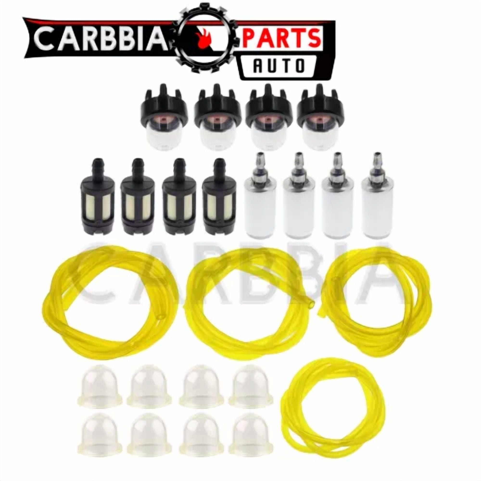 For Poulan Weed Eater Fuel Filter Line Hose Primer Bulb Kit Gas Trimmer ...