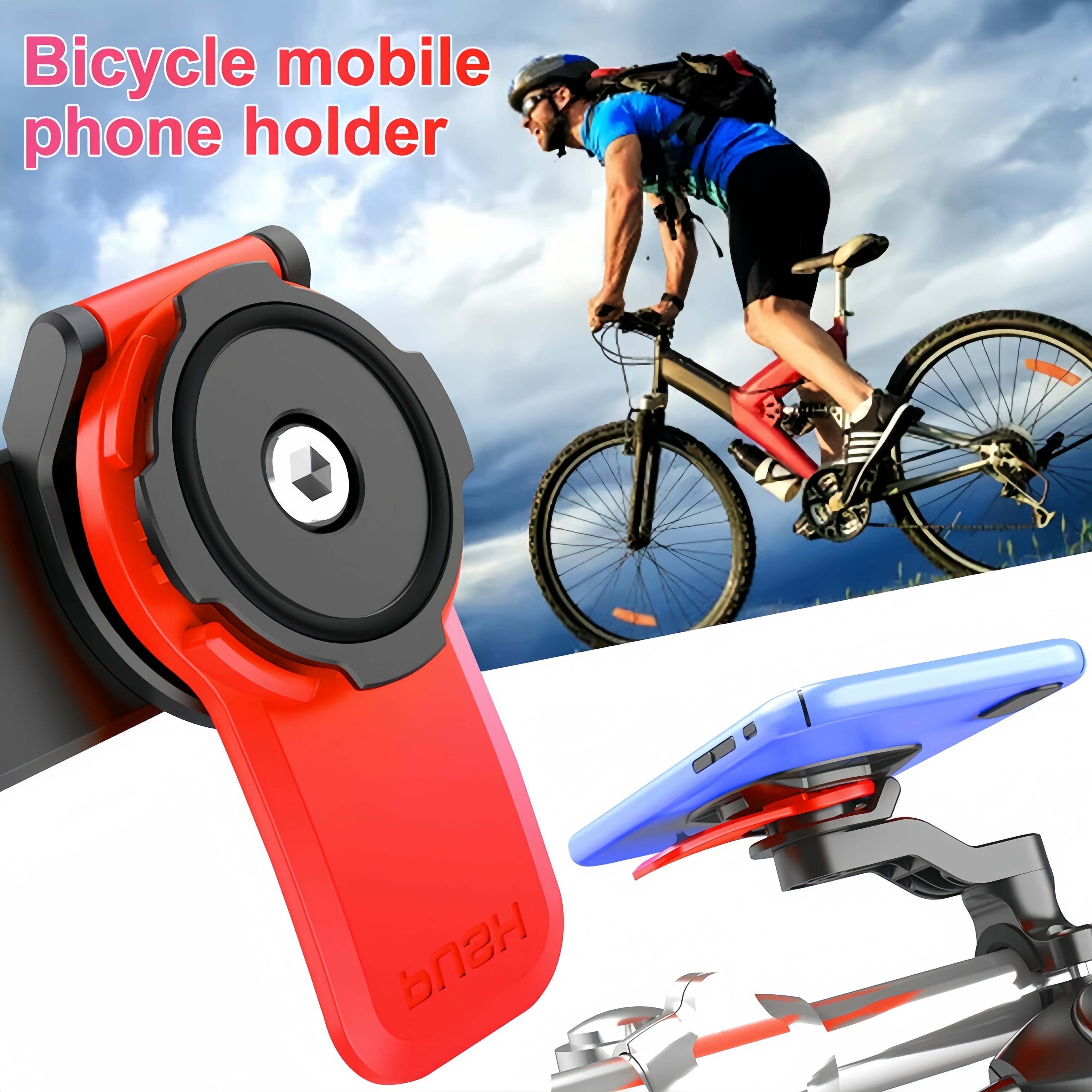 For Quad-Lock Out Front Bike Twist Mountain Cradle Cycling Phone Holder ...