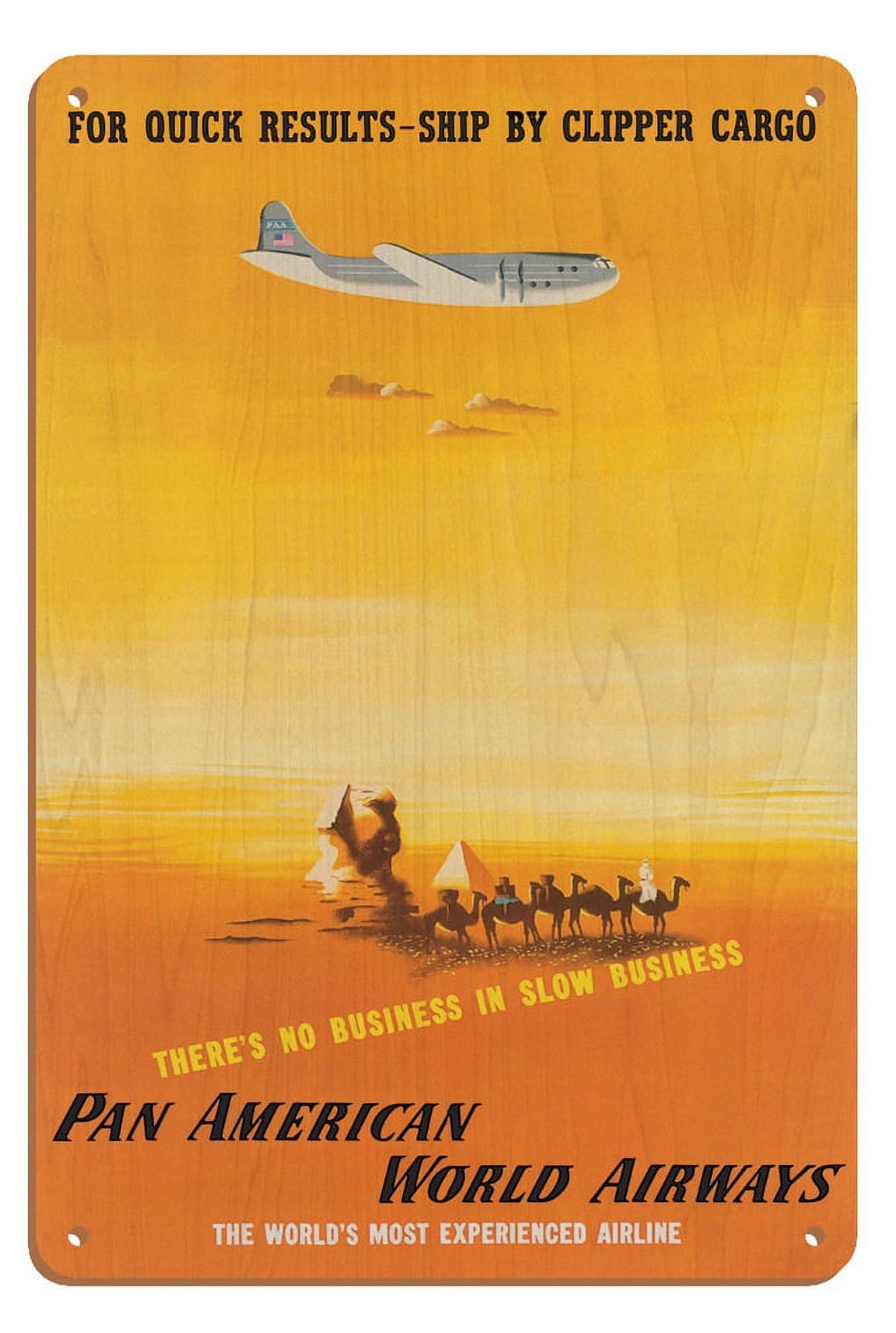 For Quick Results Ship By Clipper Cargo - Pan American World Airways - Vintage Airline Travel ...