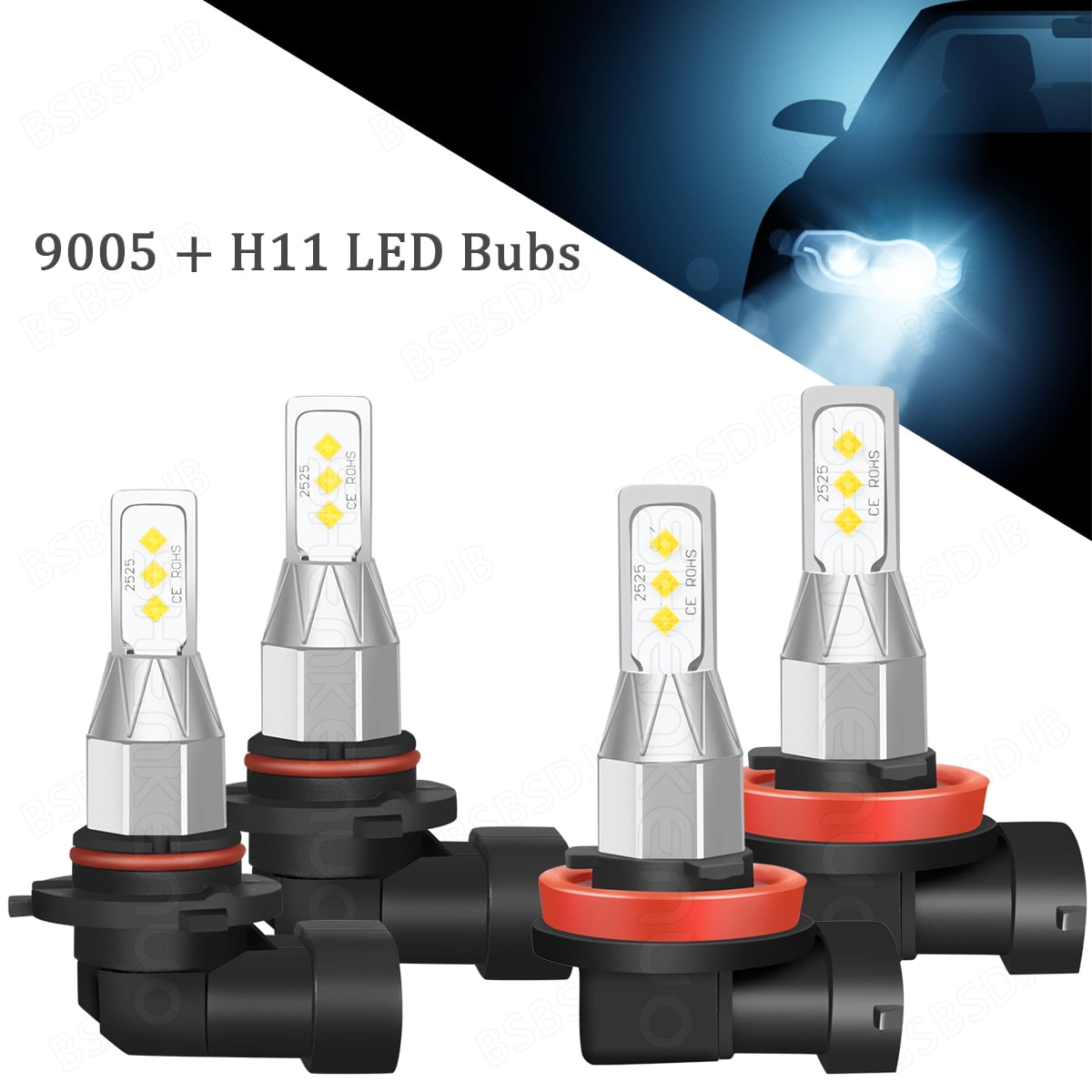 For RAM 1500 2500 3500 4500 5500 2011-2020 LED Headlight Bulbs Bright ...