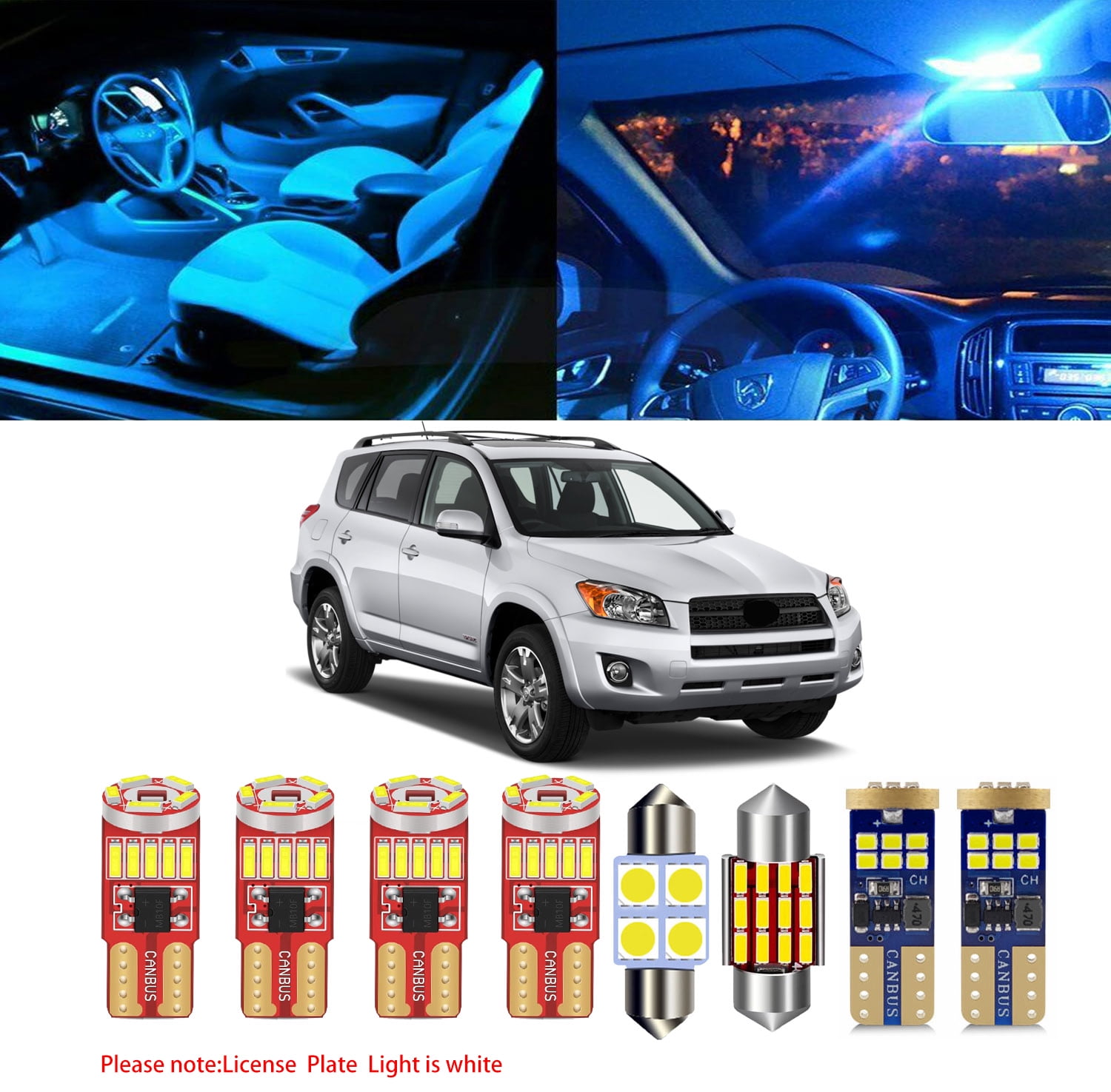 For RAV4 LED Interior Light Kit for Toyota RAV4 2006 2007 2008 2009 ...