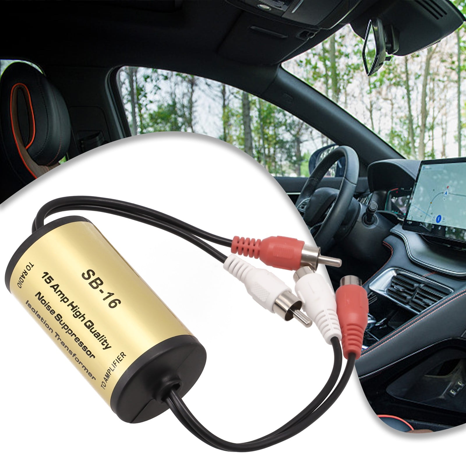 For RCA Audio Noise Filter Suppressor Ground Loop Isolator for Car and ...