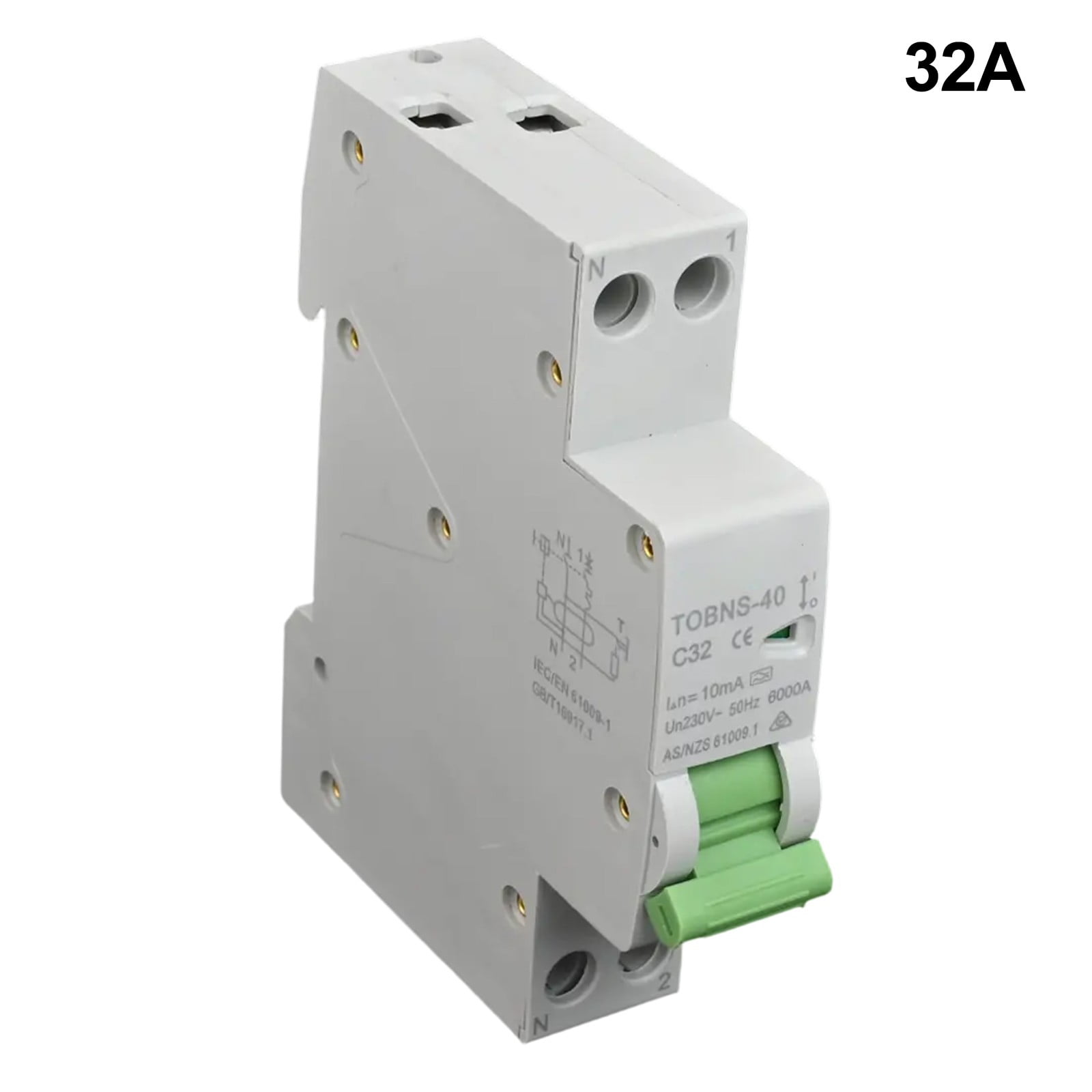 For RCBO 6KA 18mm 10mA for 1P+N Leakage Circuit Breaker with Over Current - Walmart.com