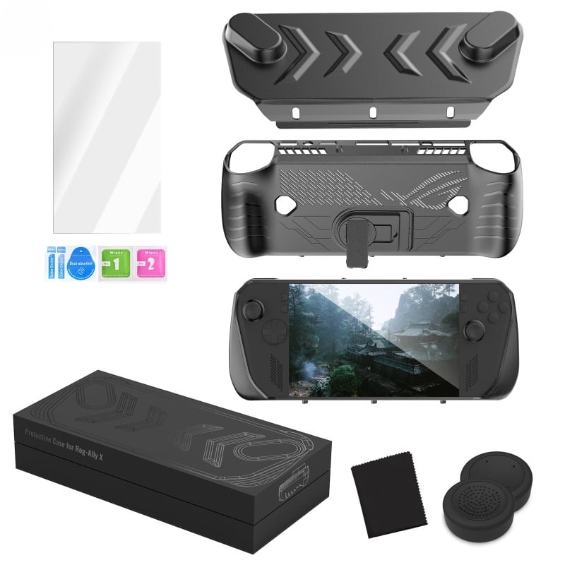 For ROG Ally X handheld TPU protective case with stand ROG Ally X ...