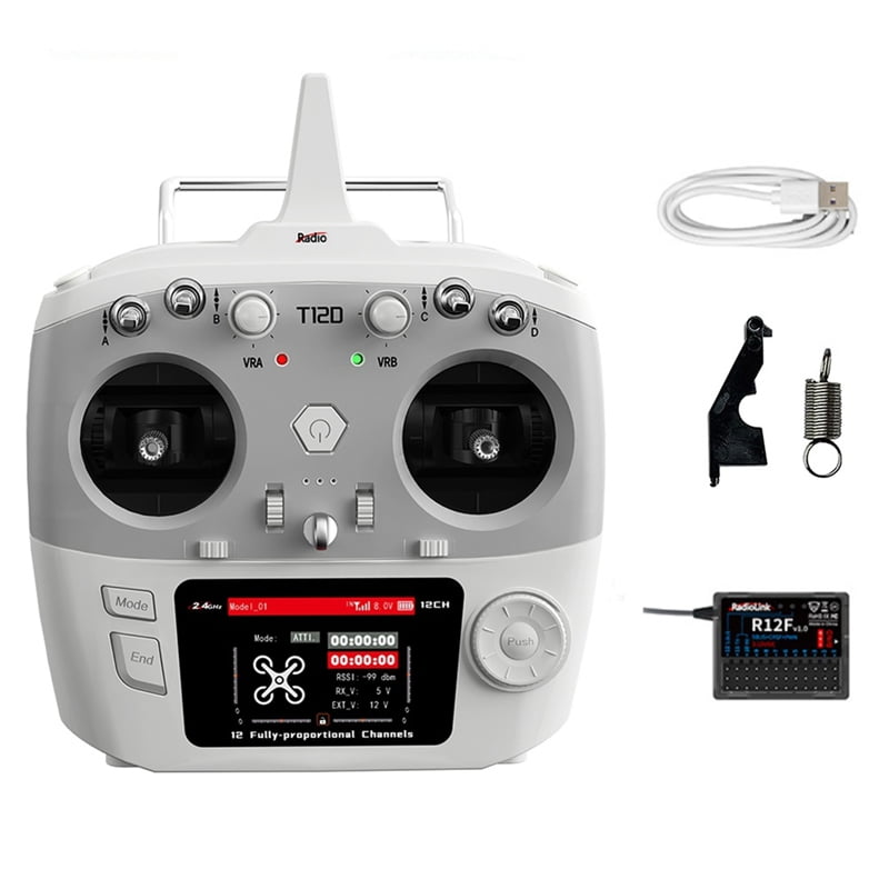 For RadioLink T12D 12CH RC Transmitter+R12F Receiver 2.4GHz Remote ...