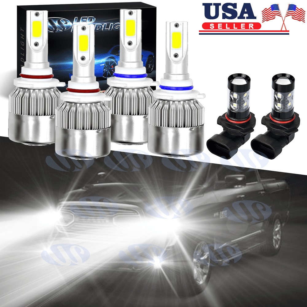 For Ram 1500 2013 2014 2015 6PC LED Combo Headlights High/Low & Fog ...