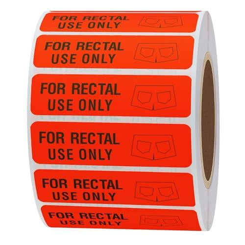For Rectal Use Only Stickers, 1.5" x 0.375", Permanent Adhesive, 500 ...
