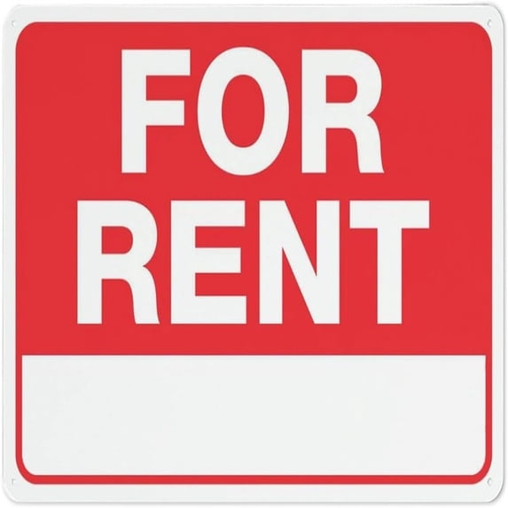 For Rent Sign Metal Signs Metal Signs For Business, Workplace, Office ...