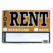 BAZIC For Rent Sign 12"x16", Waterproof Indoor Signage, 24-Pack ...