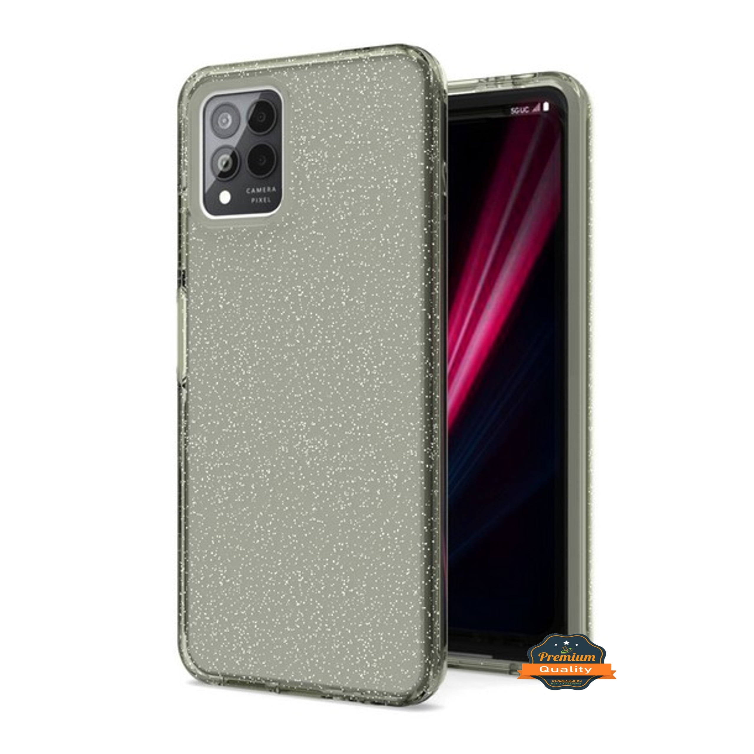 For Revvl 6X 5G (T-Mobile) Glitter Sparkle Bling Shiny Thin Slim Hybrid ...