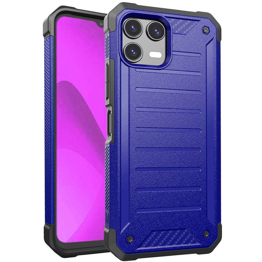 Revvl 8 Pro Tough Hybrid Case - Blue - Walmart.com