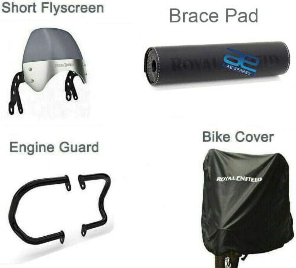 For Royal Enfield Interceptor 650 cc Accessories Combo Pack 4 pcs ...