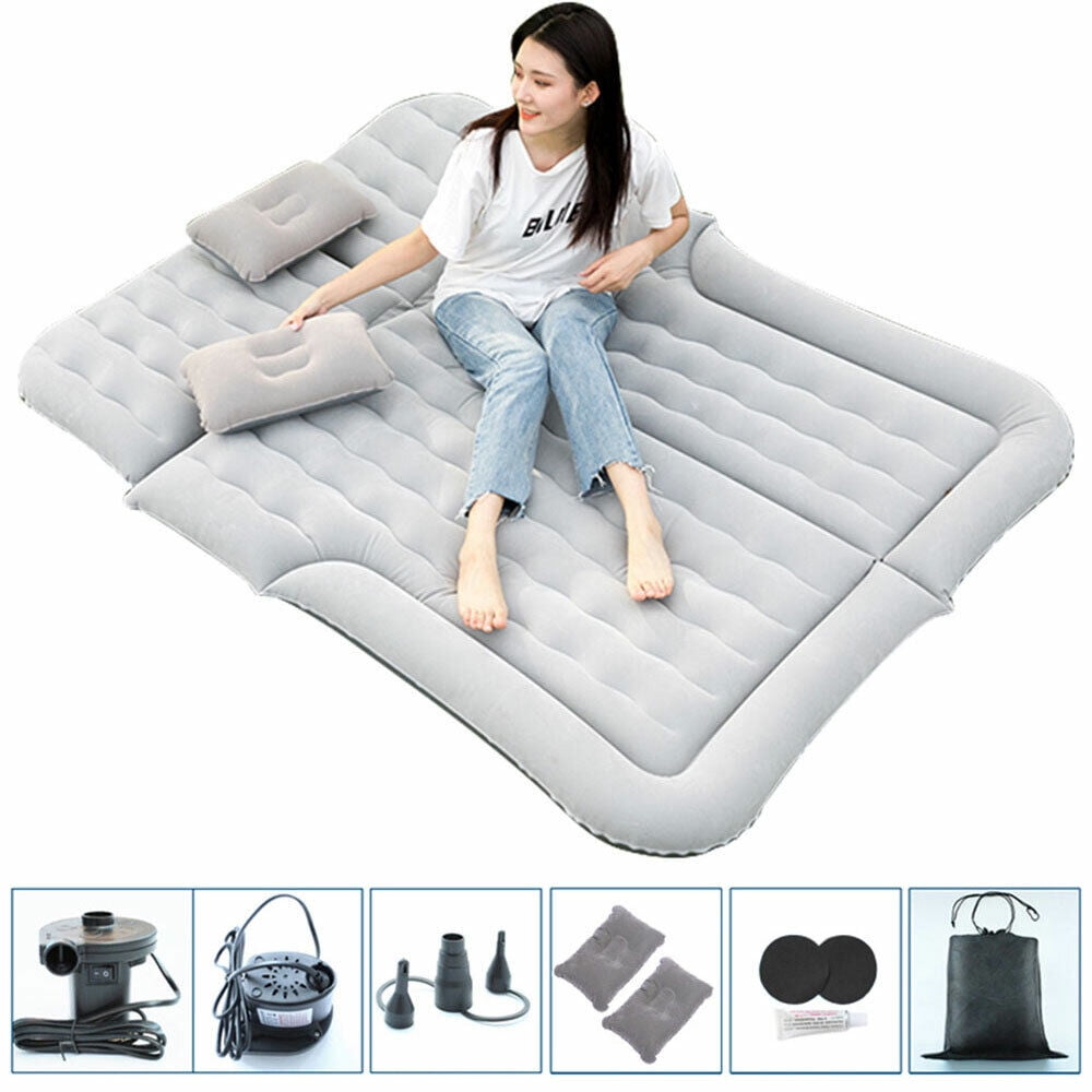 "Miumaeov Car Air Mattress, Inflatable Backseat Bed with Pump, SUV ...