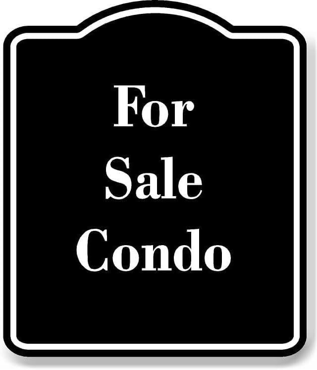 For Sale Condo BLACK Aluminum Composite Sign 8.5''x10'' - Walmart.com