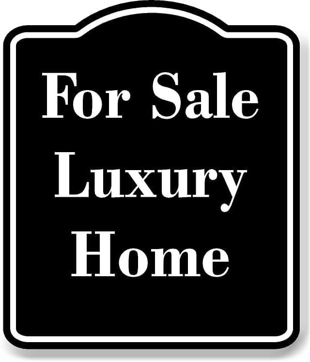 For Sale Luxury Home BLACK Aluminum Composite Sign 15''x18'' - Walmart.com