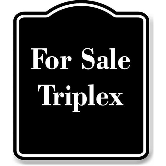 For Sale Triplex BLACK Aluminum Composite Sign 15''x18'' - Walmart.com