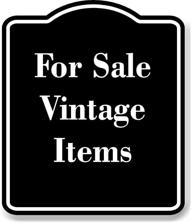For Sale Vintage Items BLACK Aluminum Composite Sign 20''x24 ...