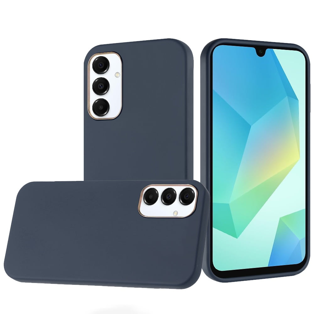 For Samsung A16 5G Classy Slick Chromed Around Hybrid Case Cover - Dark ...
