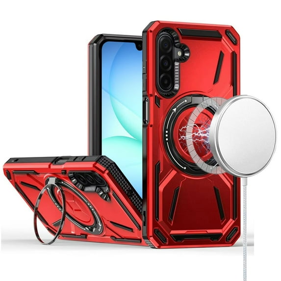 For Samsung A17 5G Loop Hybrid with [Magnetic Ring Circle] 360 degrees ...