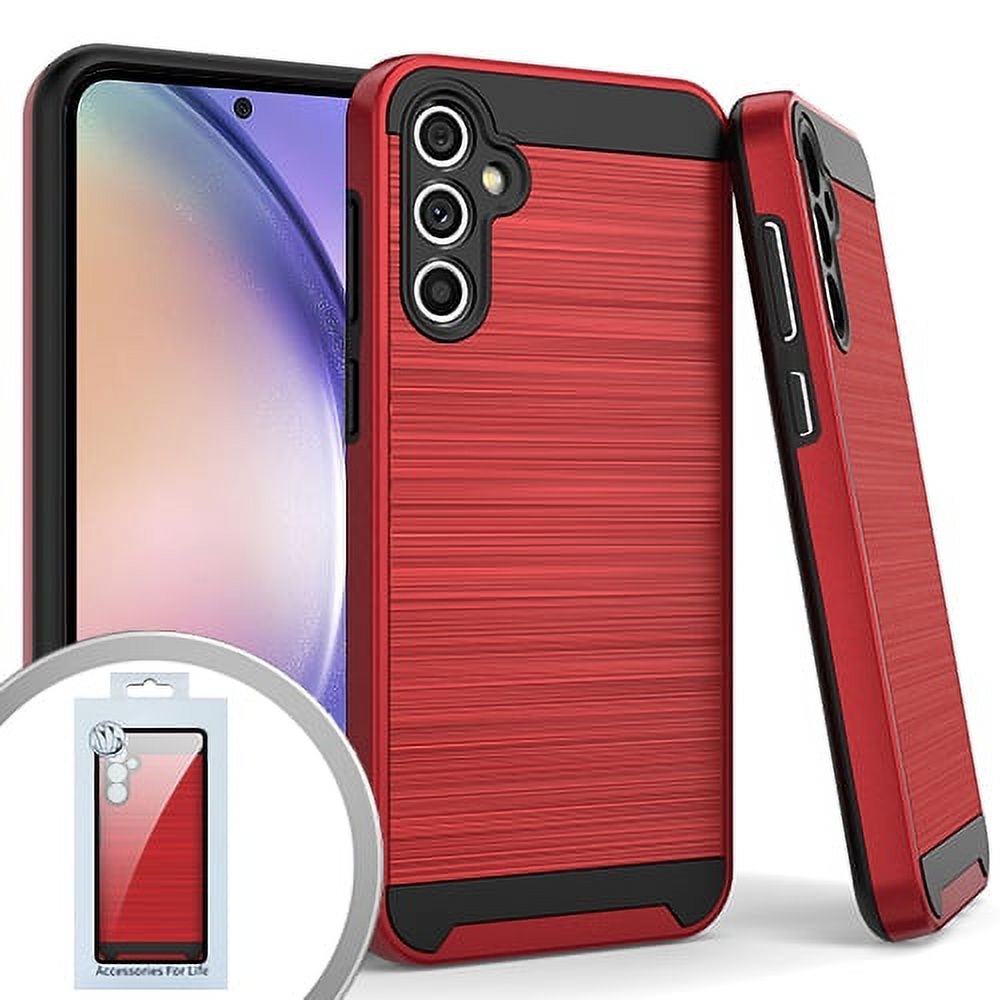 For Samsung A54 5g Brushed Case Red - Walmart.com