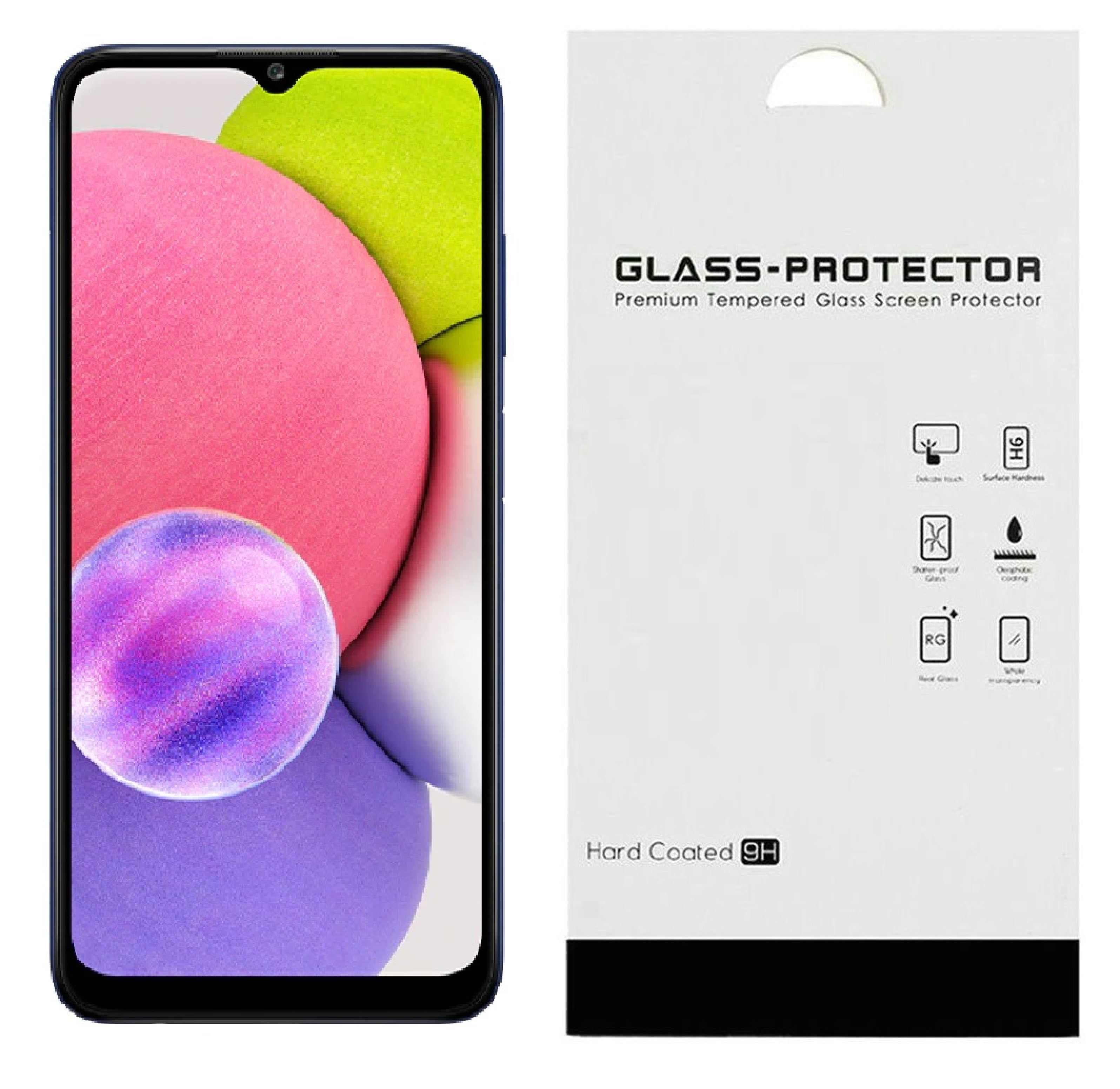 For Samsung Galaxy A03S SM-S134DL 1x Tempered Glass Screen Protector ...